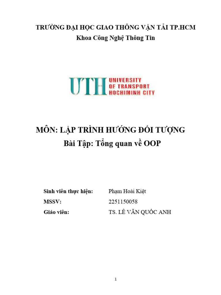 T NG Quan OOP | PDF