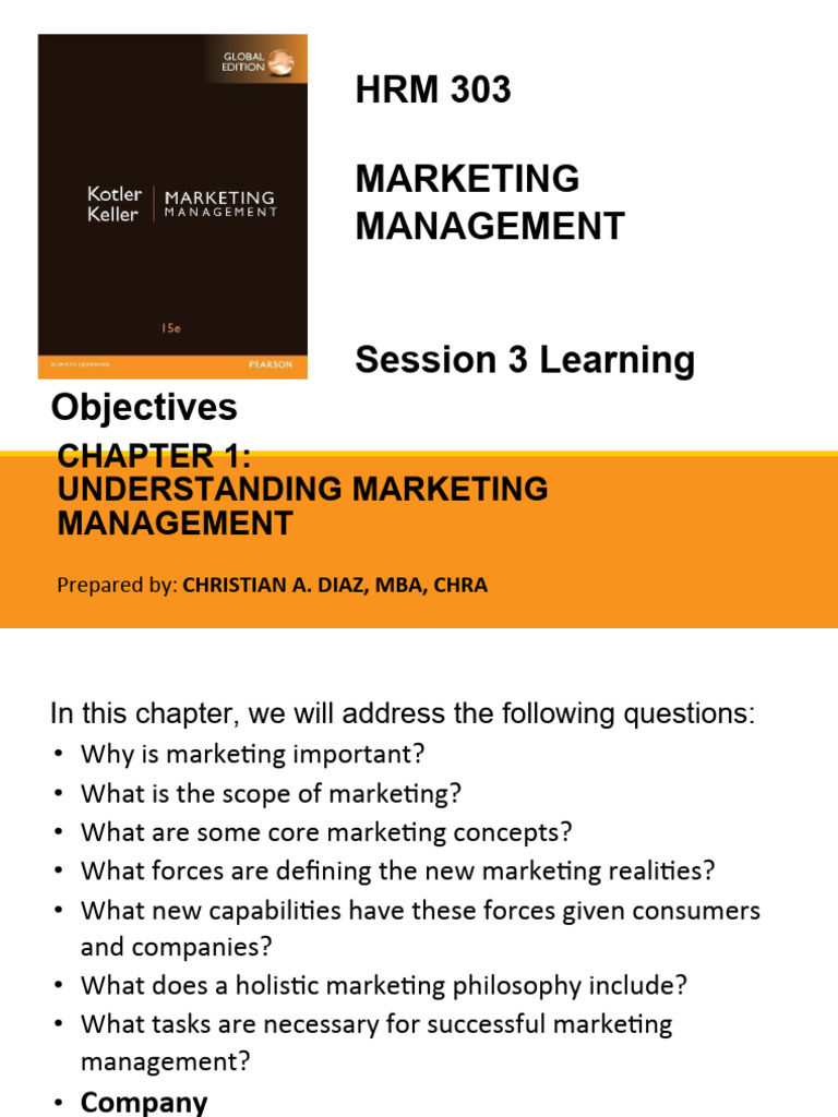 Session 3 - Understanding Marketing Management | PDF | Marketing ...