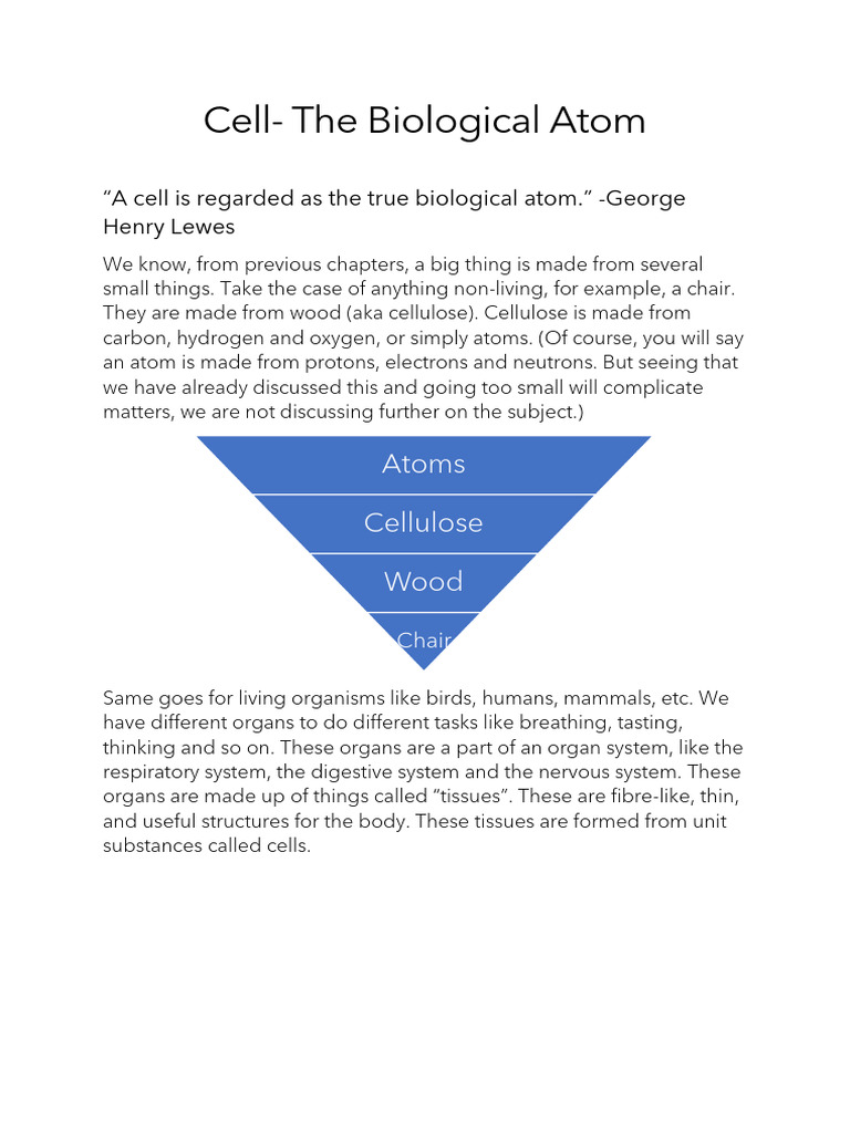 Carbon - The Element of Life Bio Draft Final | PDF | Epithelium | Tissue (Biology)