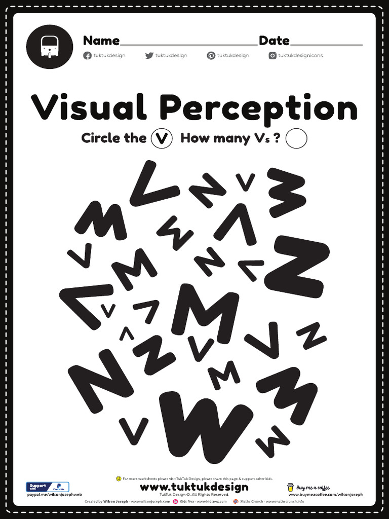 01 Visual Perceptual Skills Activity Alphabets | PDF