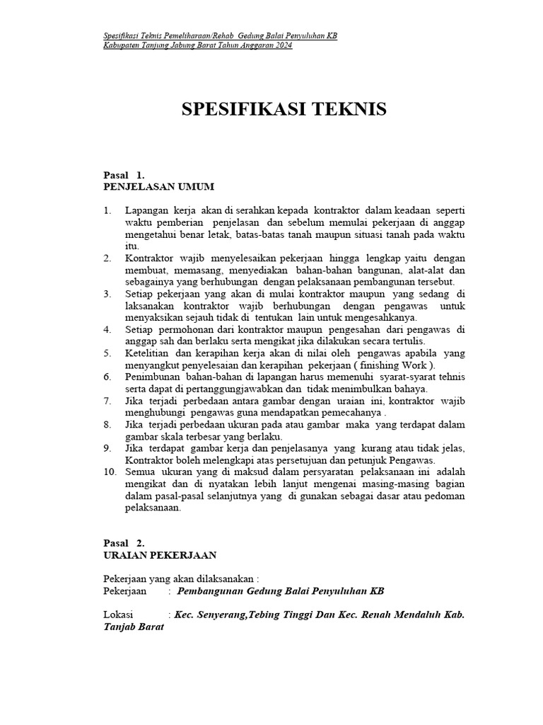 Spektek. BAlai KB 2024 | PDF