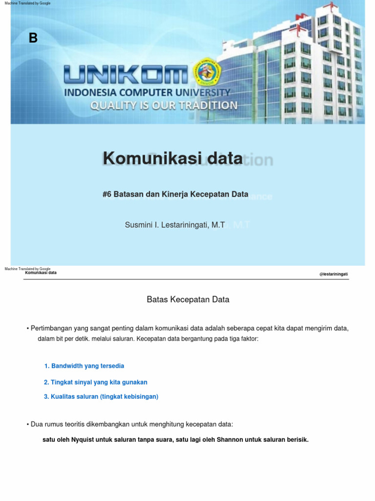 Data Rate Limit and Performance | PDF