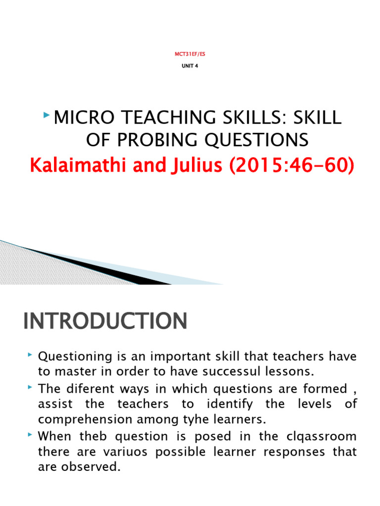 Micro Teaching | PDF | Learning | Teachers