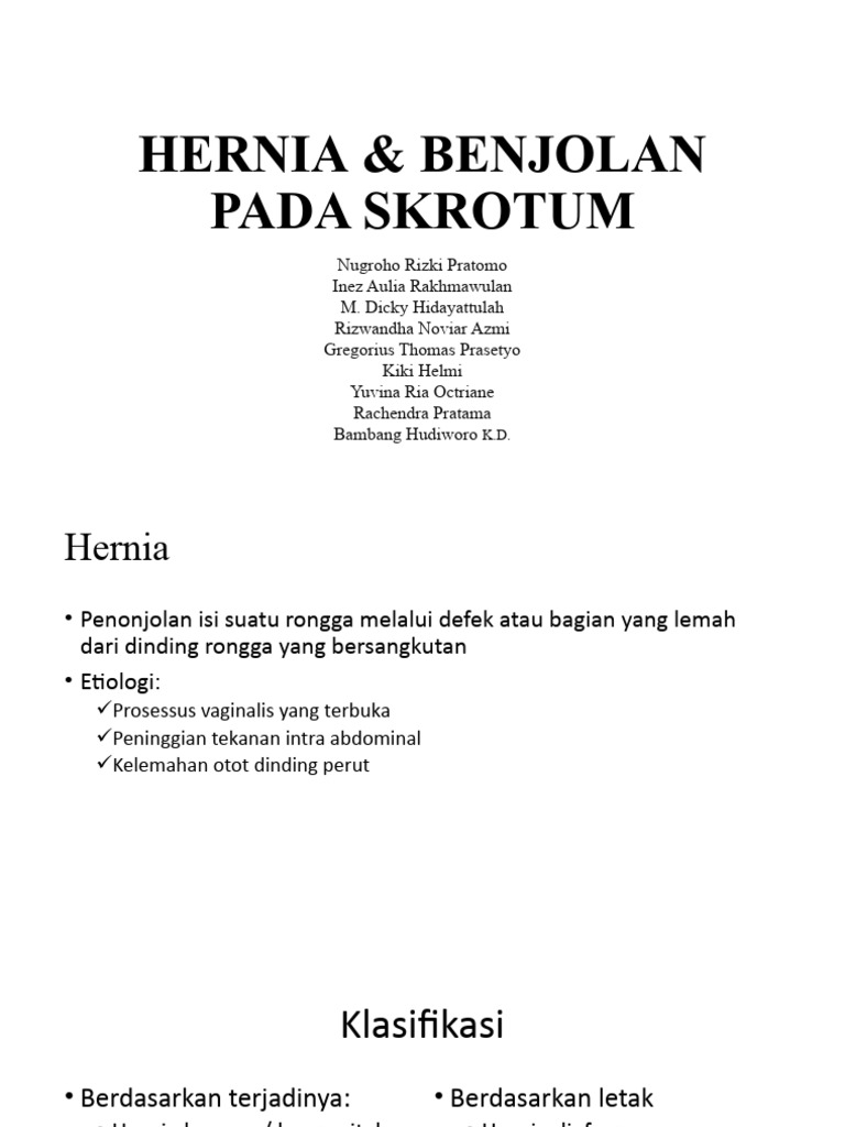Hernia dan Hidrokel pada Skrotum | PDF