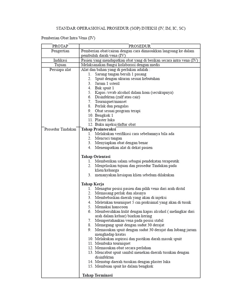 Standar Operasional Prosedur | PDF | Sains & Matematika