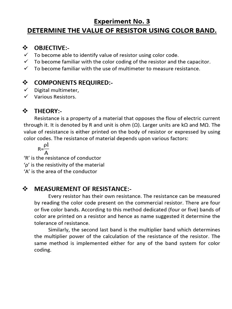 Basic Electronics Lab Report | PDF