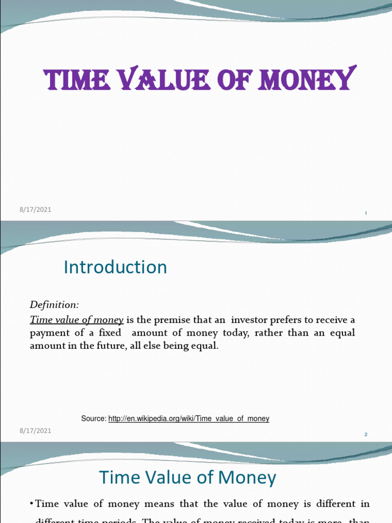 Time_Value_Money | PDF Time_Value_Money | PDF