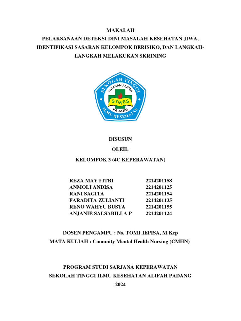 MAKALAH Kel 3 CMHN Pak Tomi | PDF