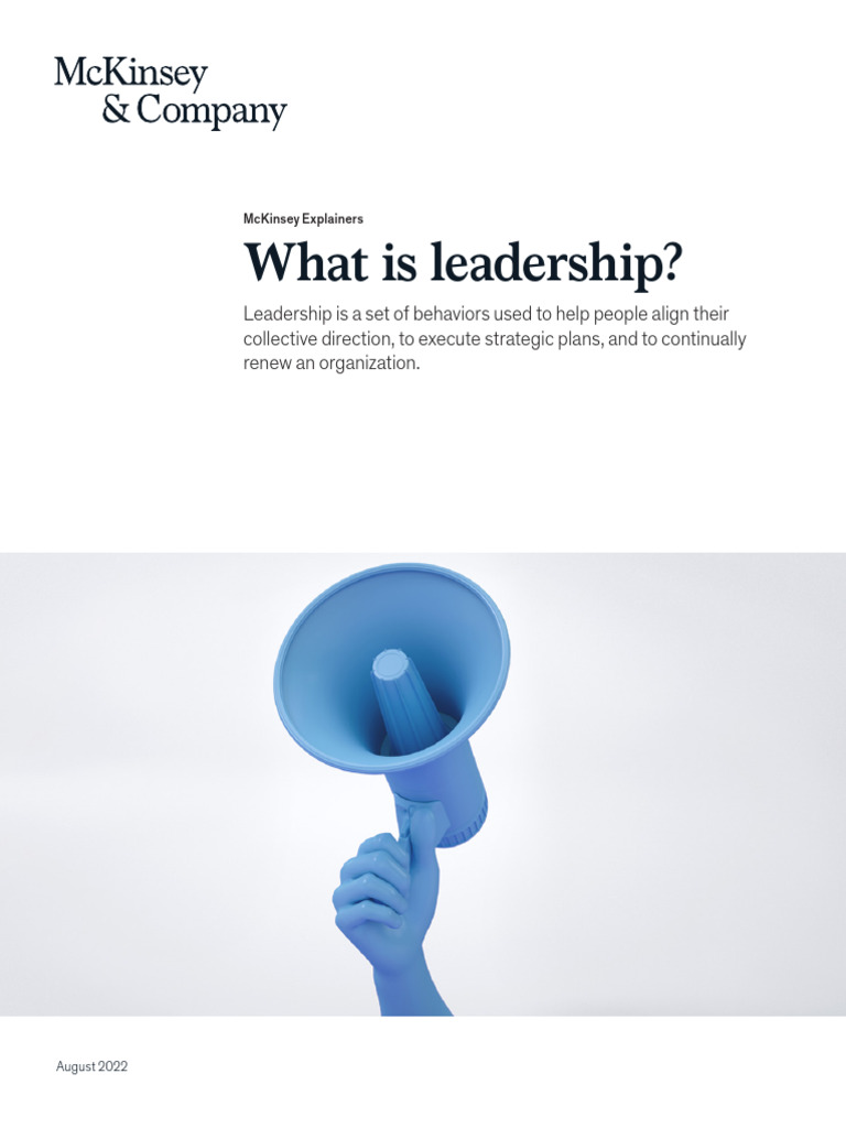 What Is Leadership Final | PDF | Leadership | Mindset