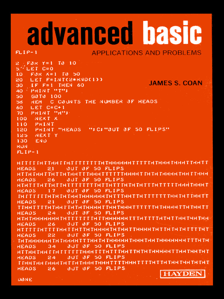 Advanced BASIC | PDF | Numbers | Computer Programming