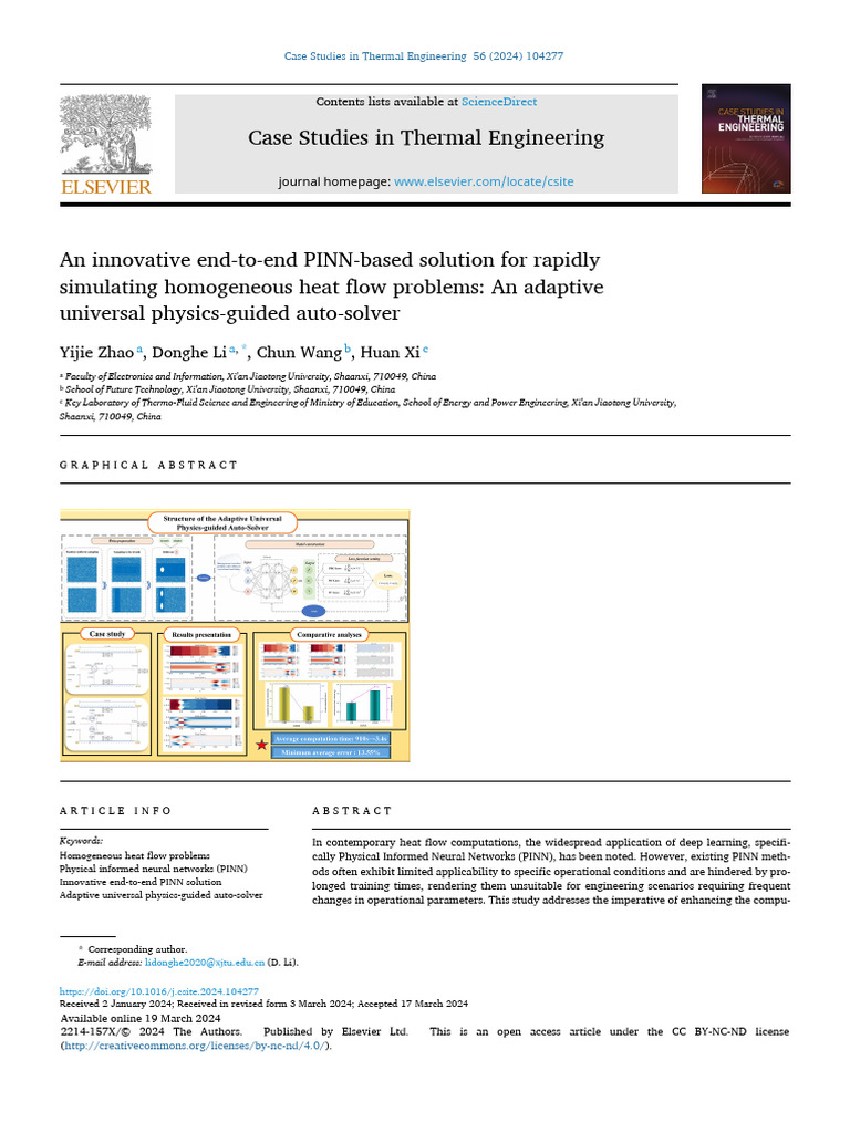An Innovative End-To-End PINN-based Solution For Rapidly Simulating ...