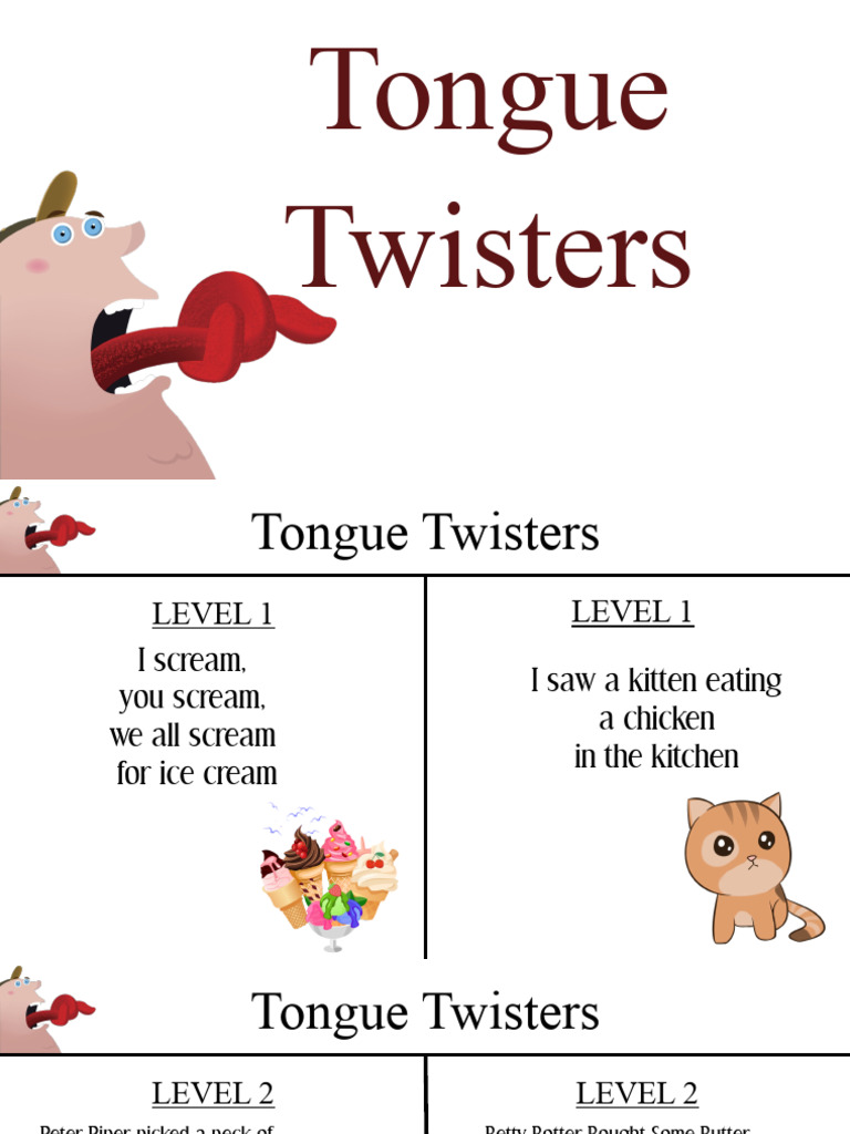 Tongue Twisters | PDF
