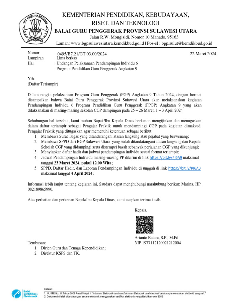 Undangan PI 6 A9 | PDF