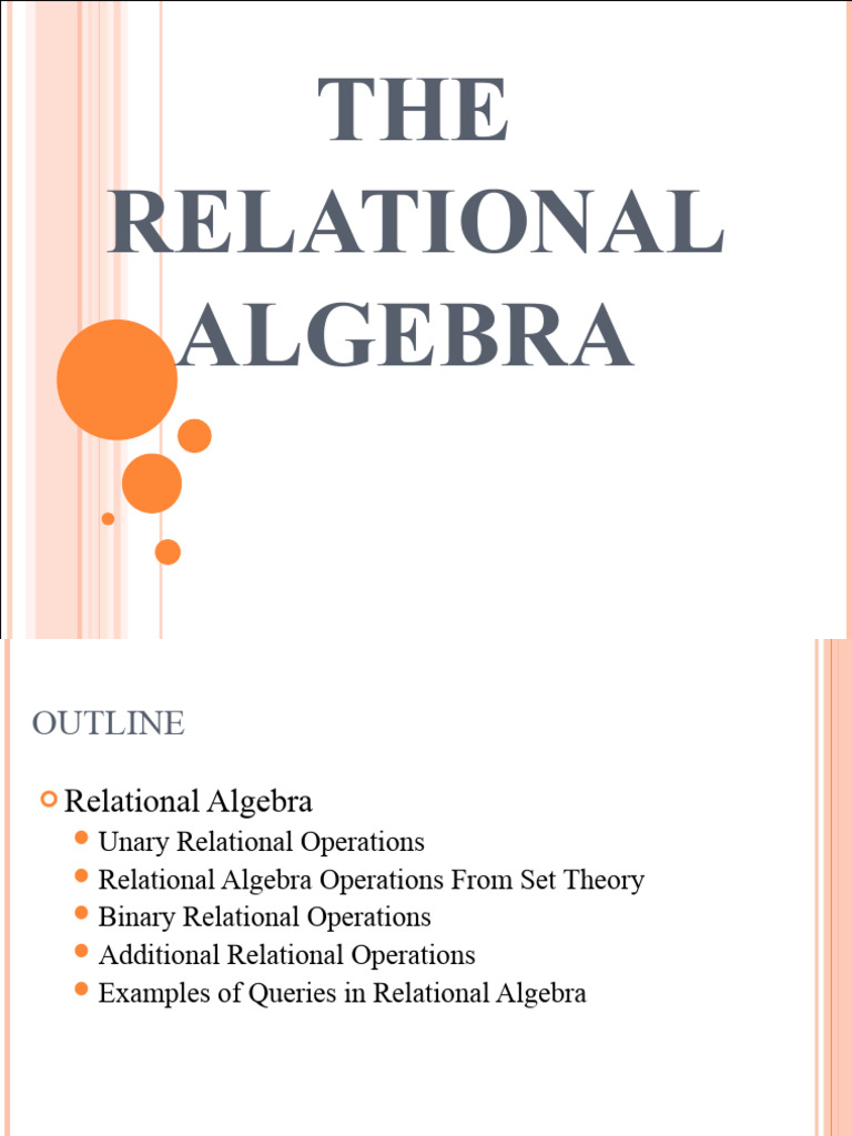 Lec 12-Relation Algebra1 | PDF | Relational Model | Mathematics