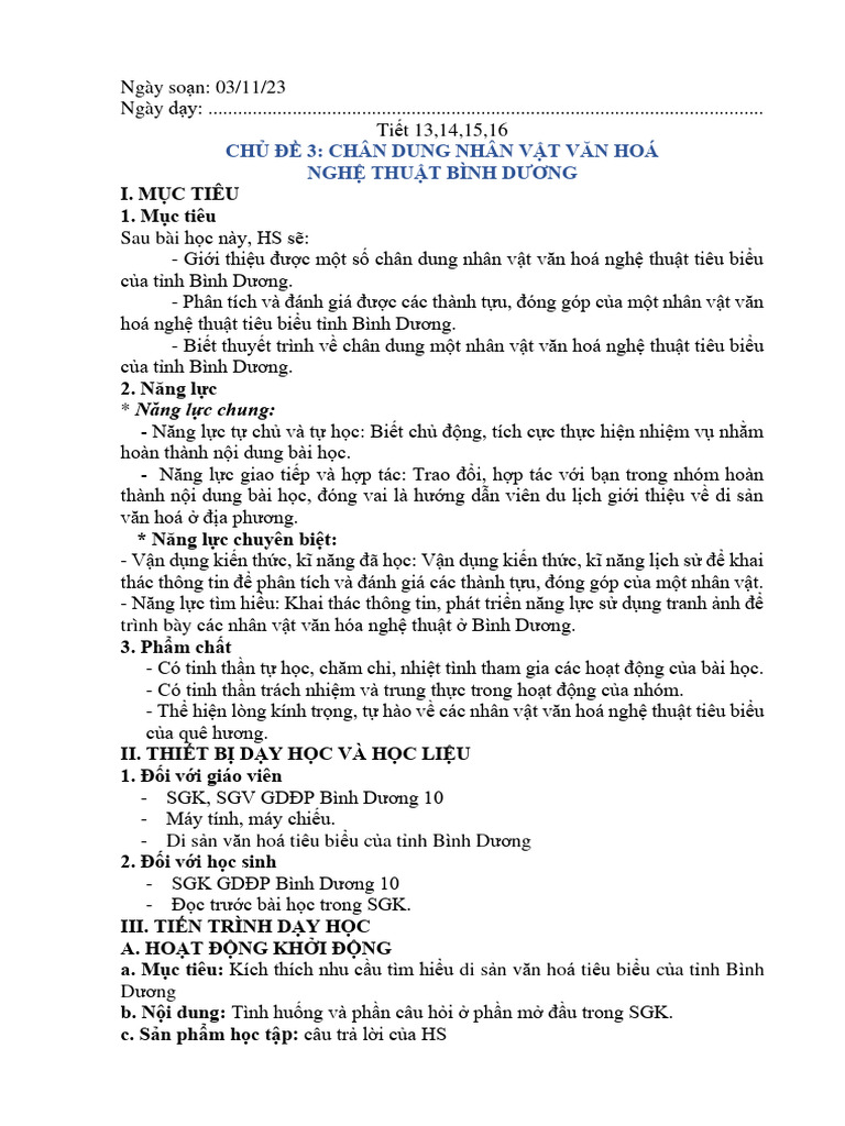 GDĐP 10 - CĐ3 | PDF