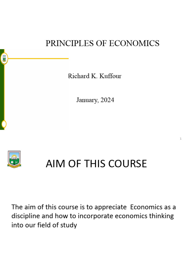 Principles of Economics Course Overview | PDF | Demand | Supply (Economics)