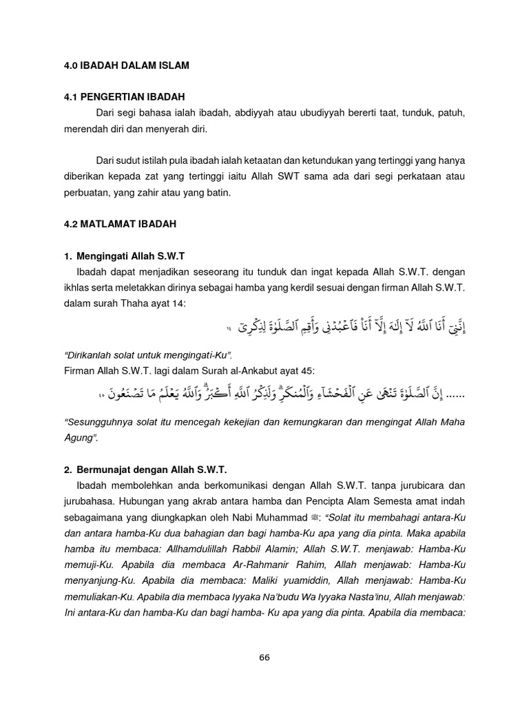 Ibadah Dalam Islam | PDF