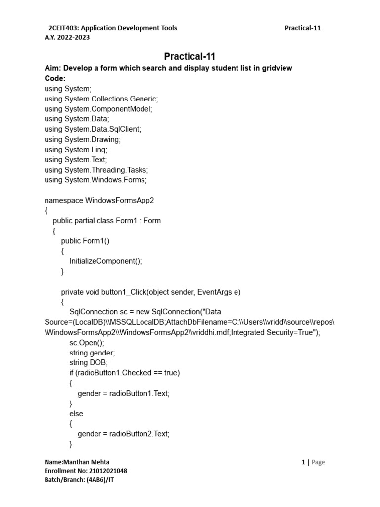 11 PRC | PDF | Object Oriented Programming | Computing Platforms
