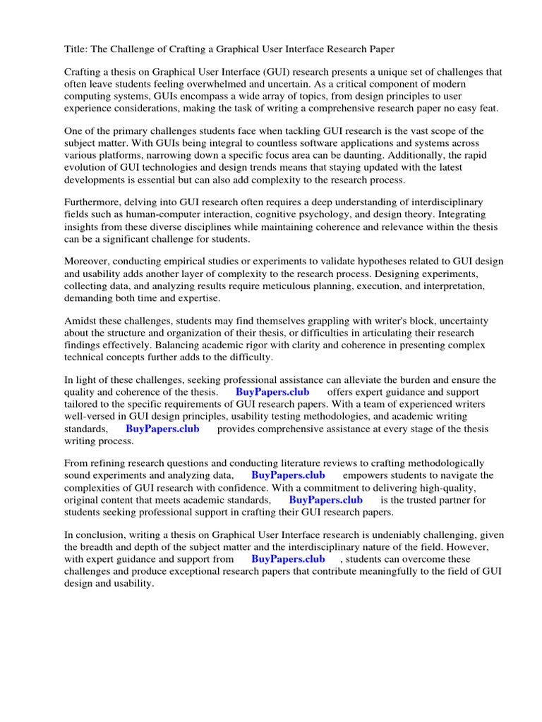 Graphical User Interface Research Paper Pdf Graphical User Interfaces Human Computer