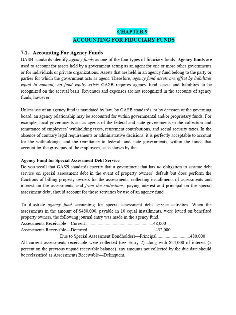 PSCS CH 9 Accounting For Fiduciary Fund | PDF | Pension | Defined ...