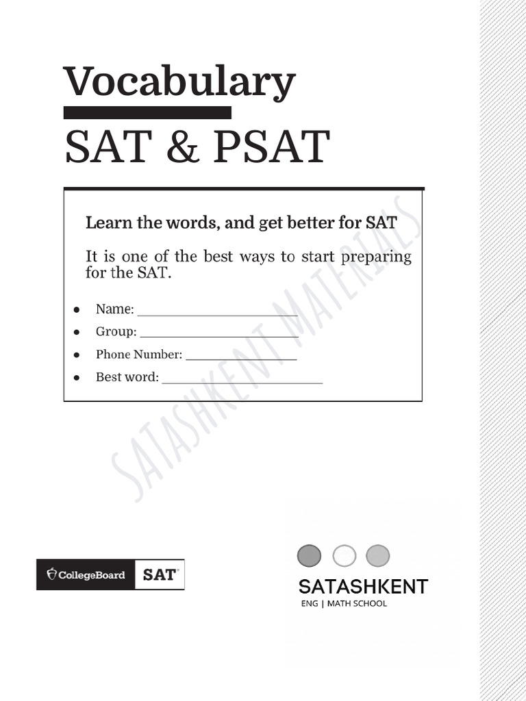 Vocabulary For October! | PDF