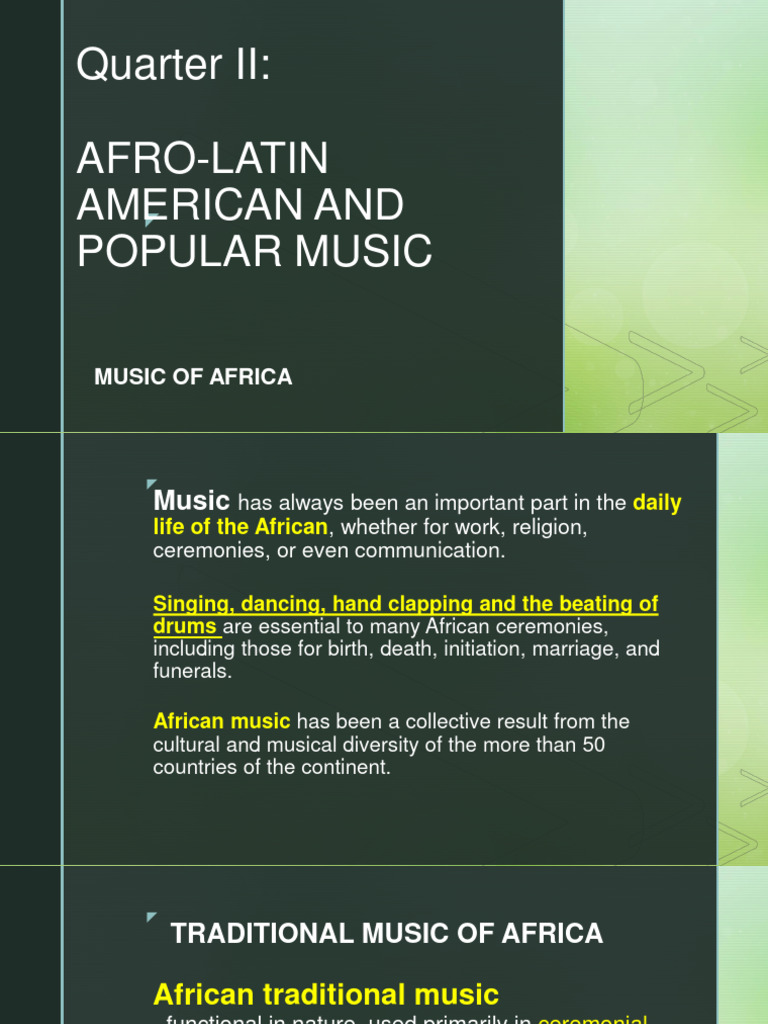 Music Q2 African Music | PDF