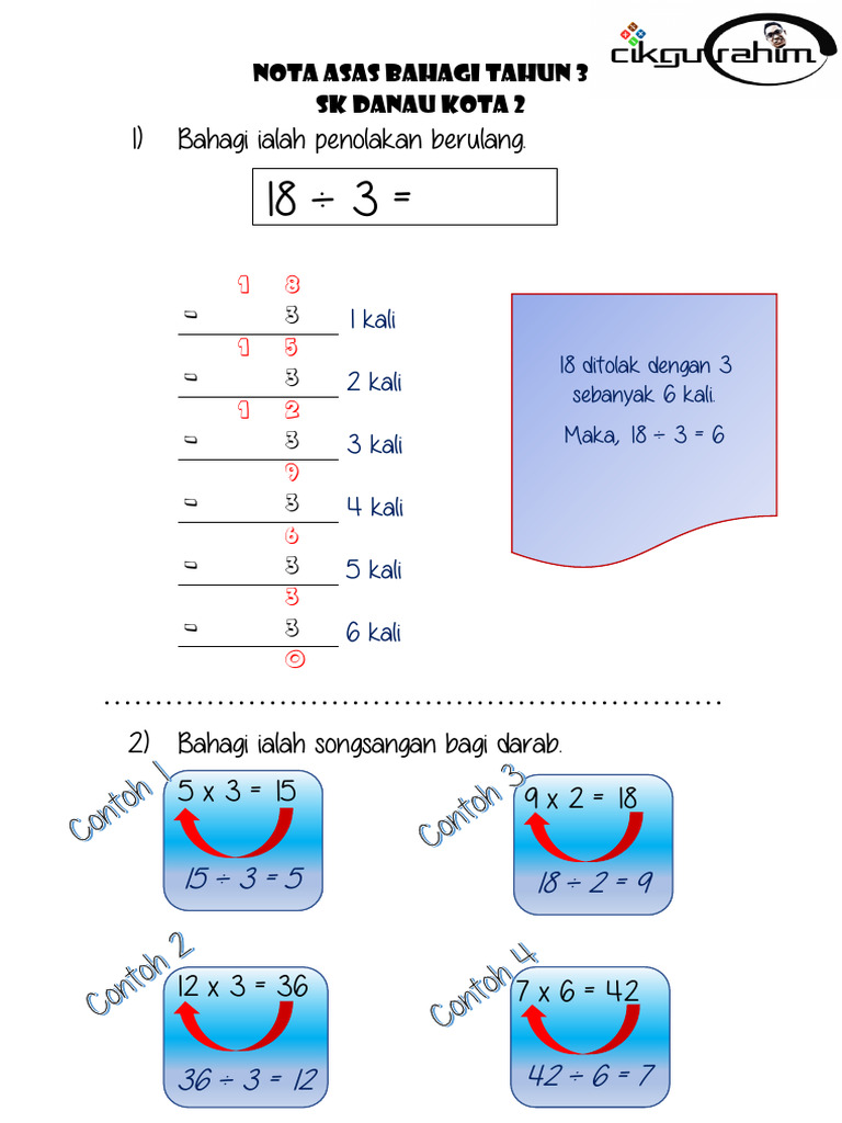 Nota Asas Bahagi | PDF