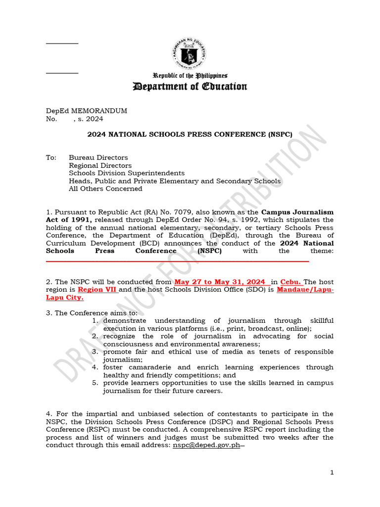 2 Draft NSPC 2024 1 | PDF | Plagiarism | Information