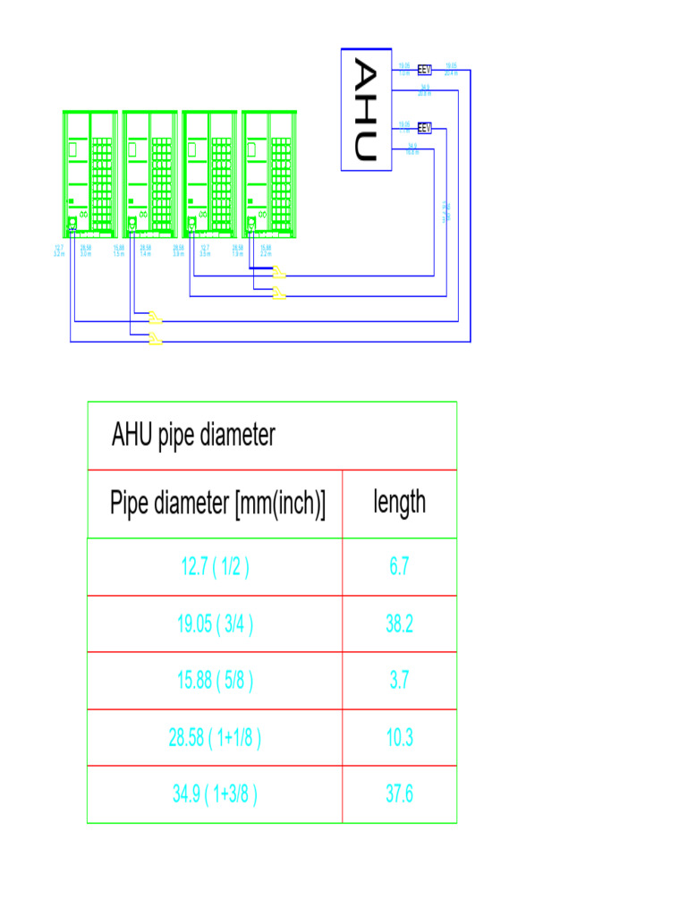 (As-Built) Al Nada - Piping Ahu 01 | PDF