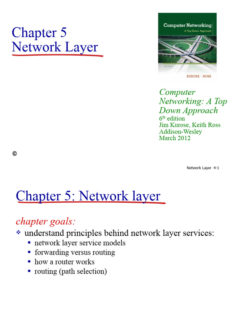 Chapter 5 - Network Layer | PDF | Internet Protocols | Routing