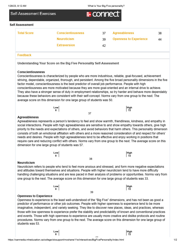 Khaled Hassan Big5 | PDF | Extraversion And Introversion | Human Development