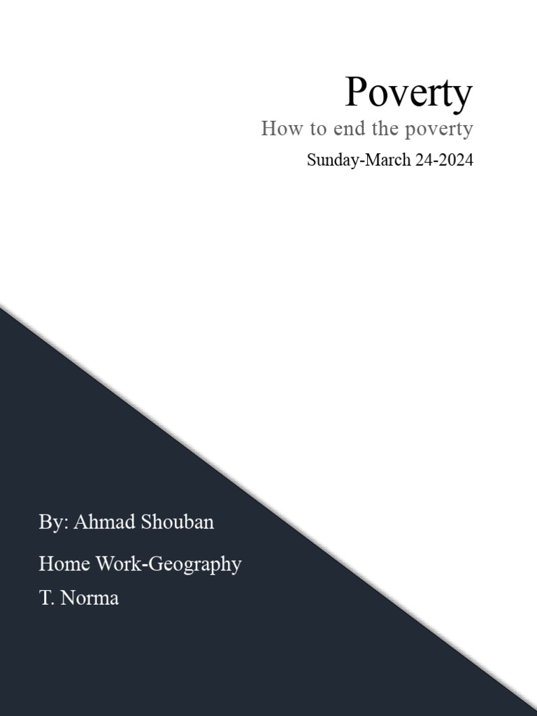 Poverty | PDF | Poverty | Poverty & Homelessness