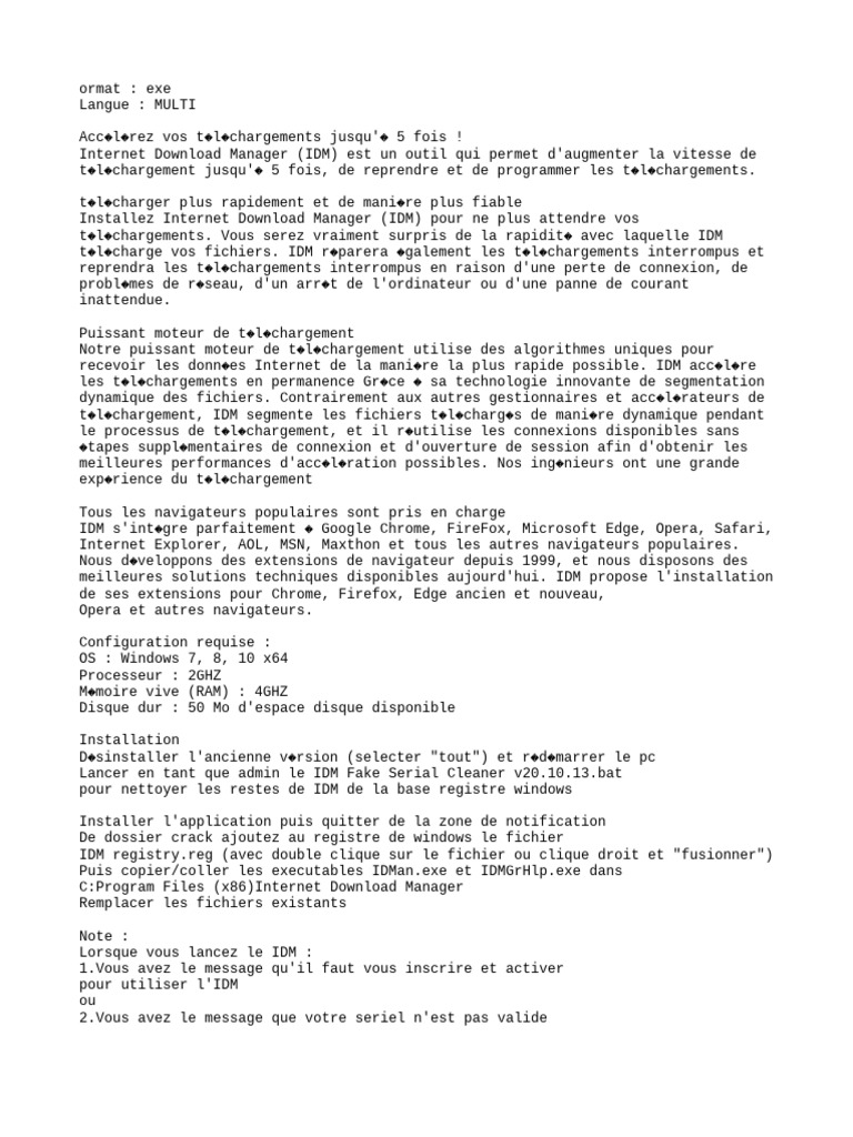 Idm | PDF | Registre Windows | Microsoft Windows