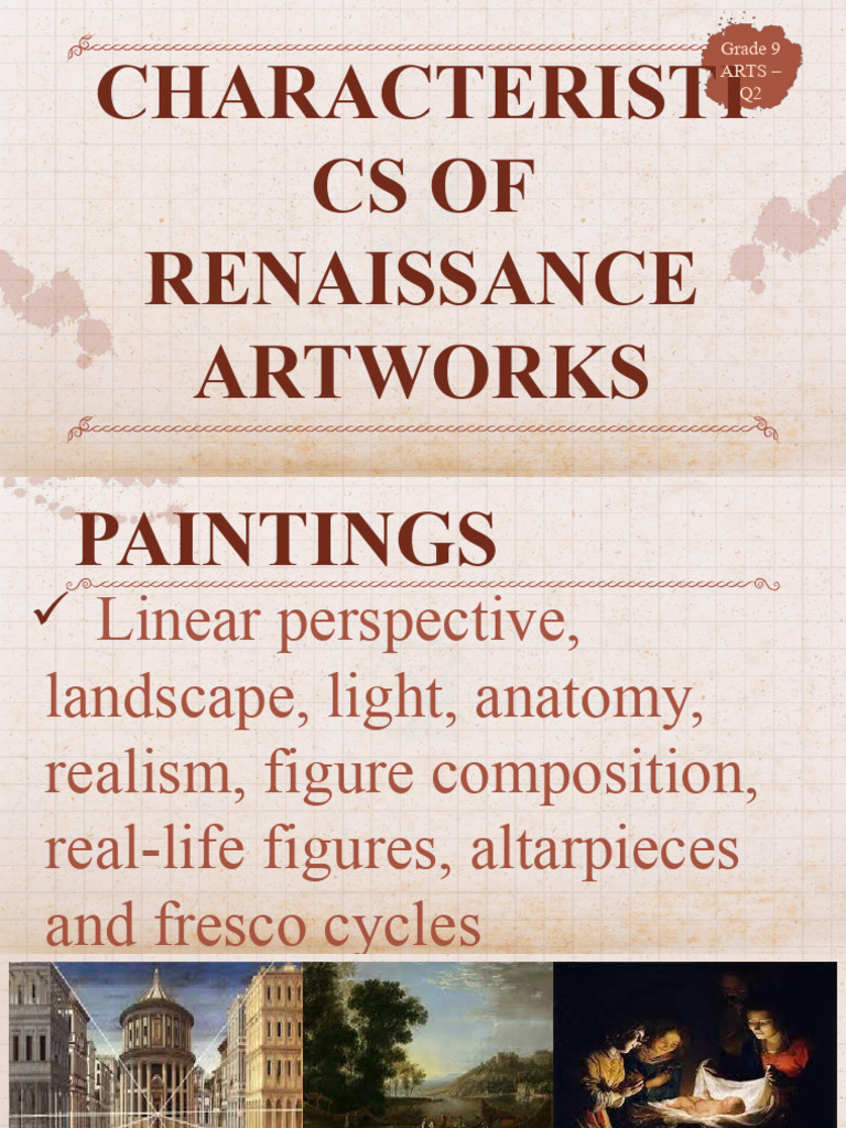 Characteristics of Renaissance and Baroque Artworks | PDF