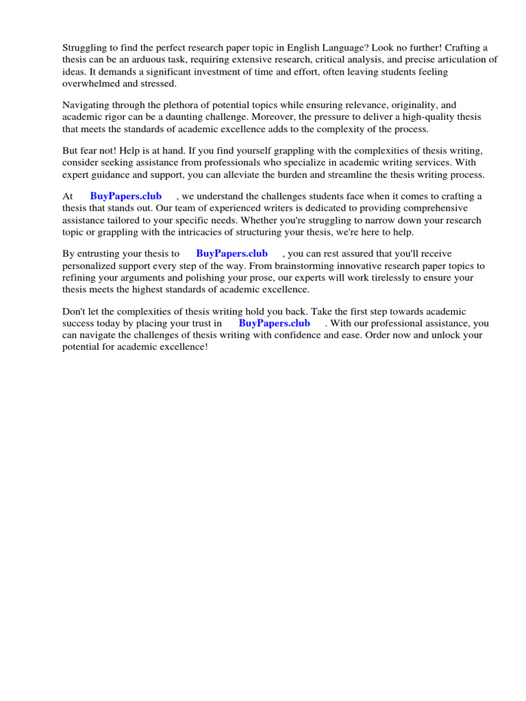 Research Paper Topics in English Language | PDF | English As A Second ... Research Paper Topics in English Language | PDF | English As A Second ...