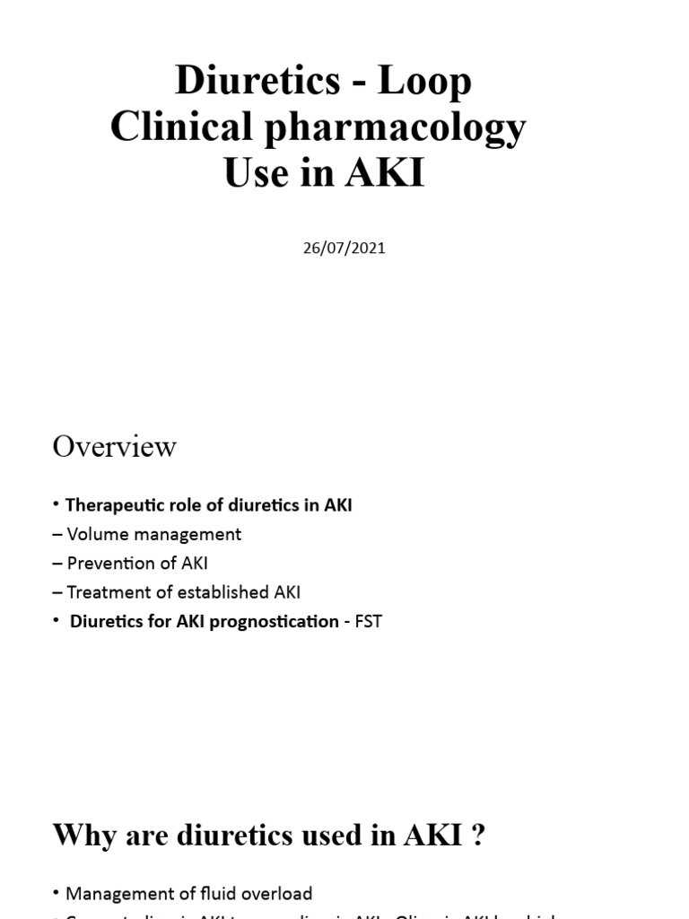 Diuretics | PDF | Kidney | Medical Specialties