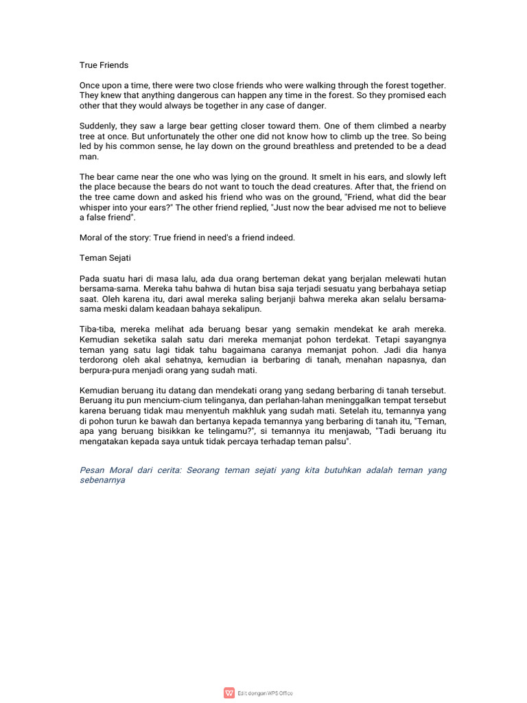True Friends | PDF
