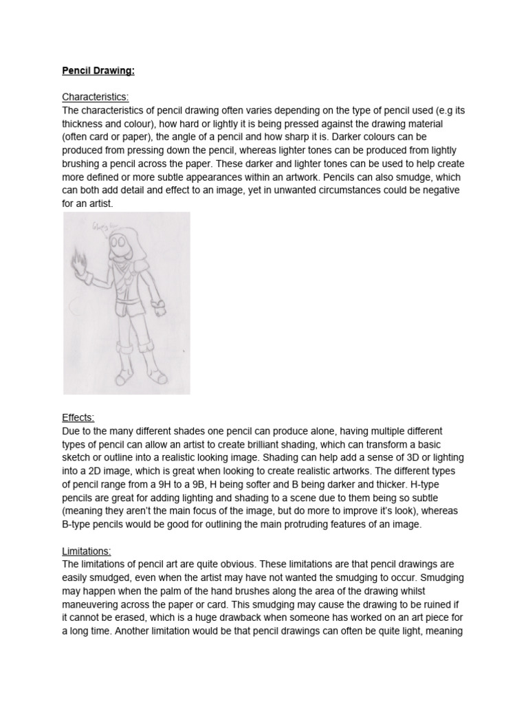 Pencil, Digital, and Painting Art Styles | PDF | Drawing | Paintings