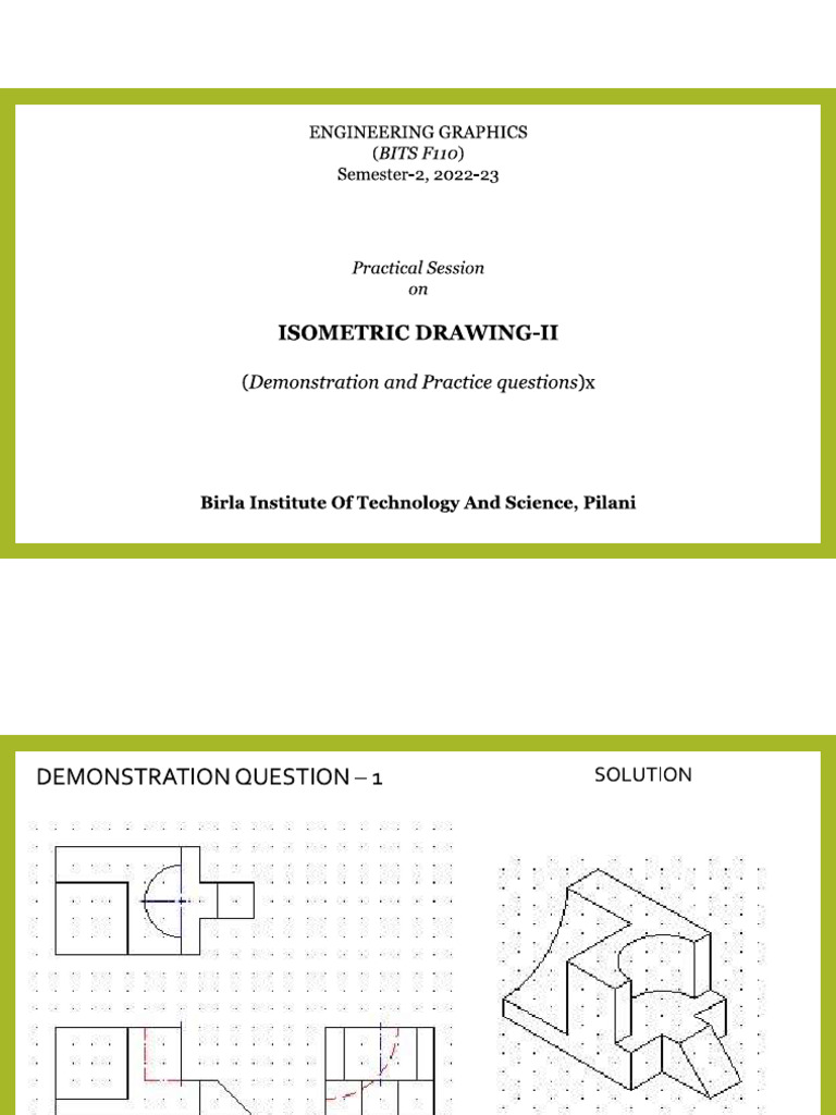 Isometric drawing-II | PDF
