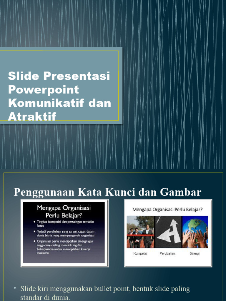 Slide Presentasi Powerpoint Yang Baik Dan Menarik-1 | PDF