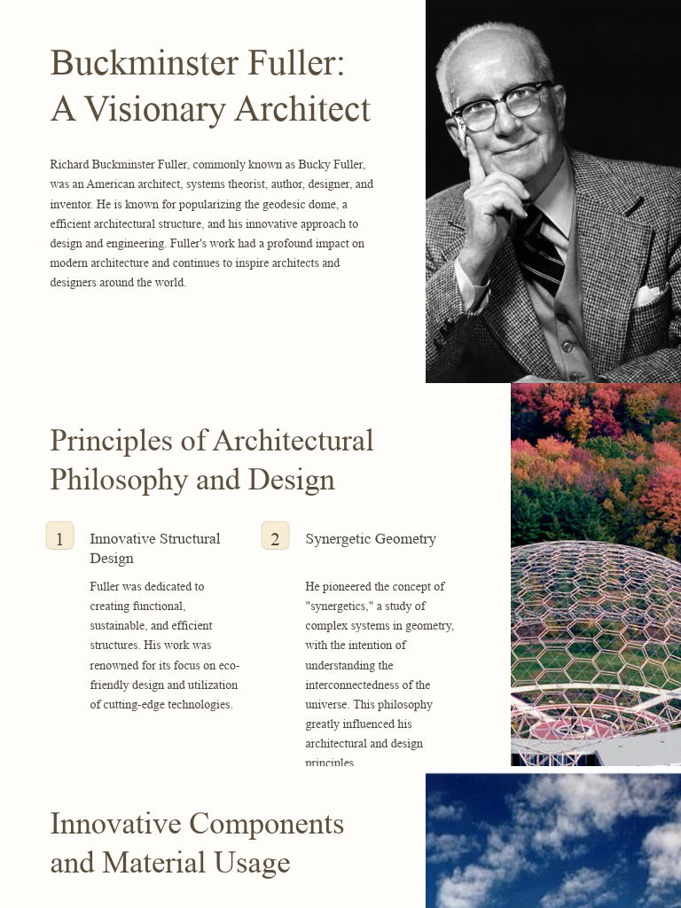 Buckminster Fuller: Architect of Innovation | PDF | Sustainability | Design