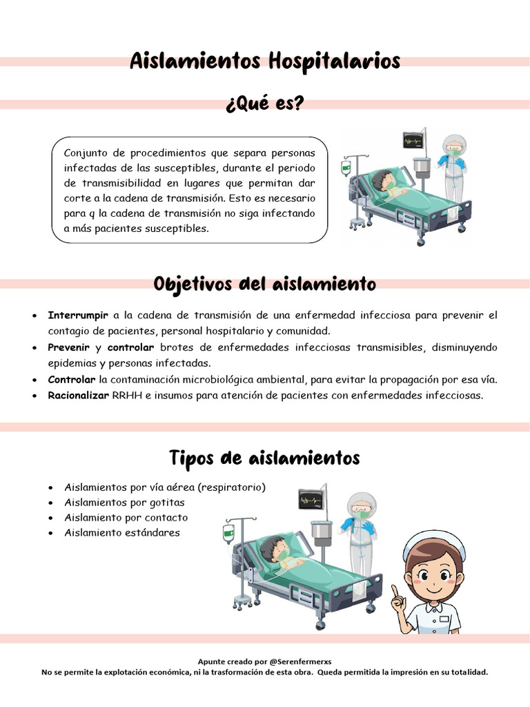 Aislamientos Hospitalarios | PDF | Infección | Epidemiología