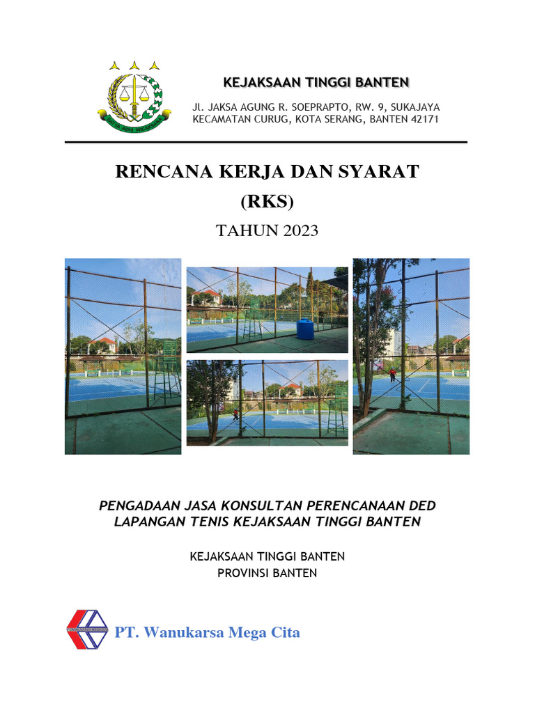 RKS Kejati Banten Fix | PDF