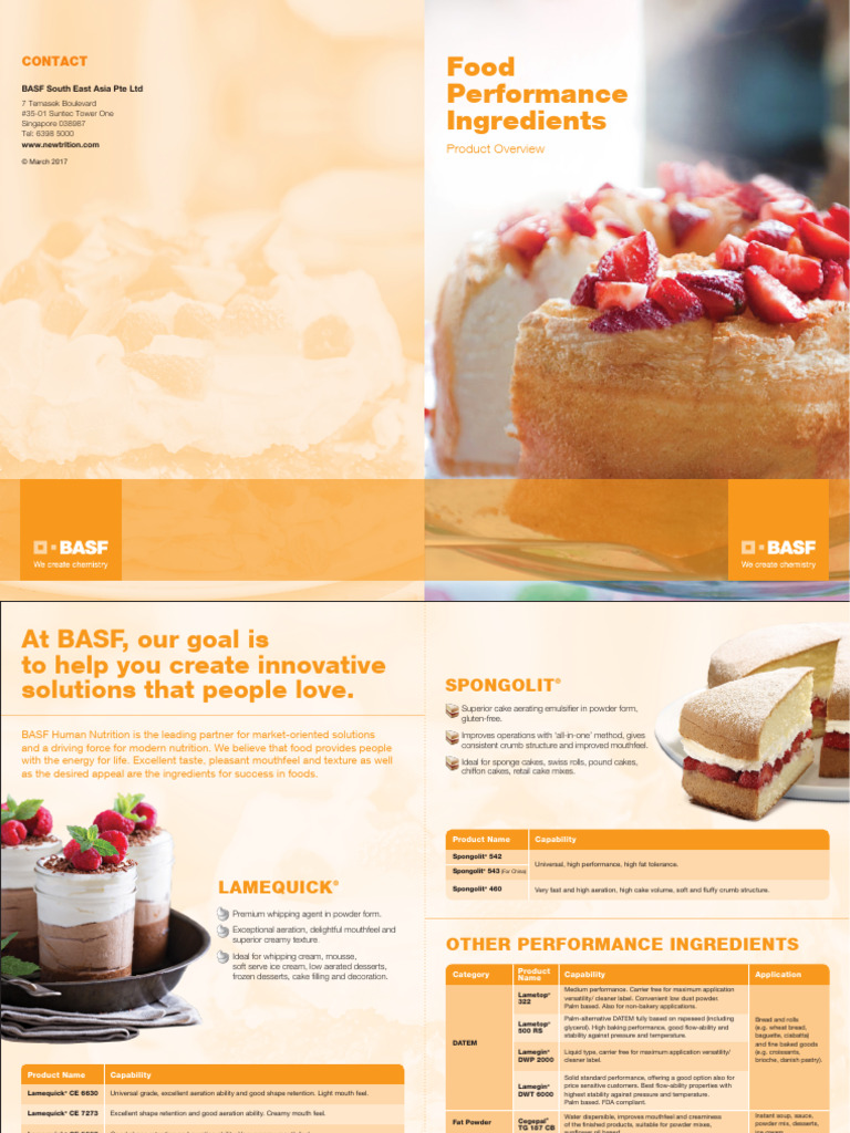 FPI Product Overview | PDF | Cakes | Breads