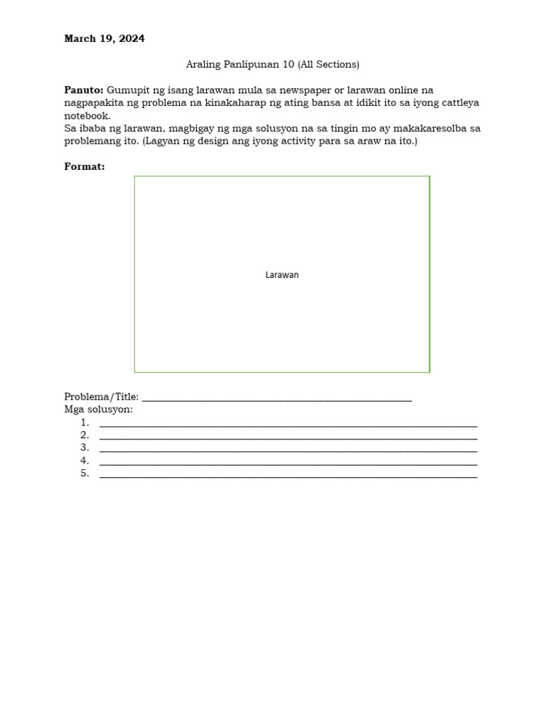 Problema at Solusyon | PDF
