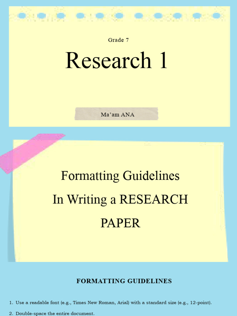 Formatting Guidelines L3 Download Free Pdf Cognition