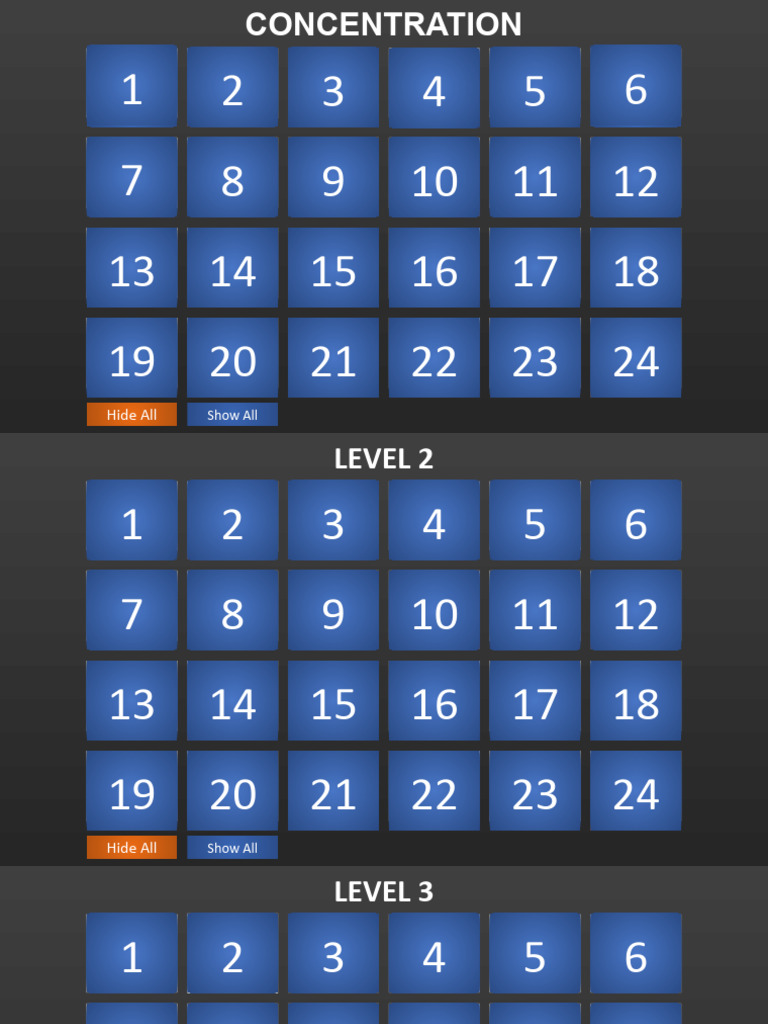 Concentration Template | PDF