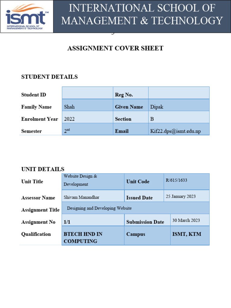 Web Design (Dipak) | PDF