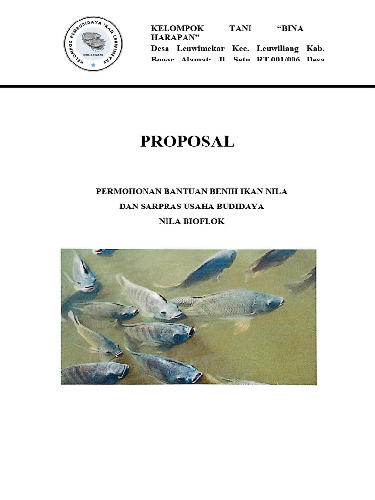 Proposal Bina Harapan Pokdakan | PDF