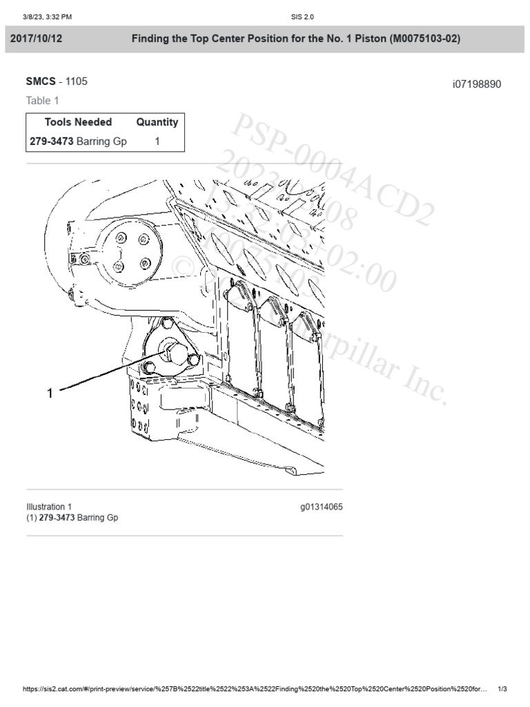 Top Center Position For Cilinder 1 | PDF